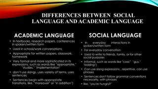 English Professional Academic Grade 11 and 12 | PPTX