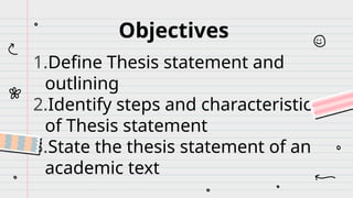 Eapp week 4 thesis statement and outline reading | PPTX