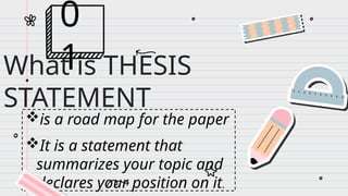 Eapp week 4 thesis statement and outline reading | PPTX