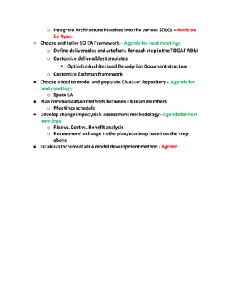 EA practice establishment - Strawman plan | DOCX
