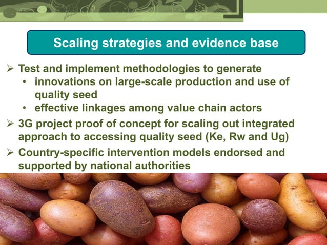CIP’s Potato Strategy for Africa: Improving Livelihoods of Potato ...