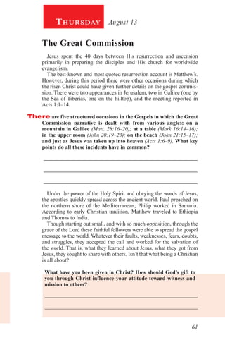 Lesson 7 | Jesus: The Master of Missions | Sabbath School | Biblical ...