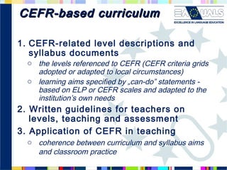 CEFR-based tools and resources: latest developments (Mila Angelova) | PPT