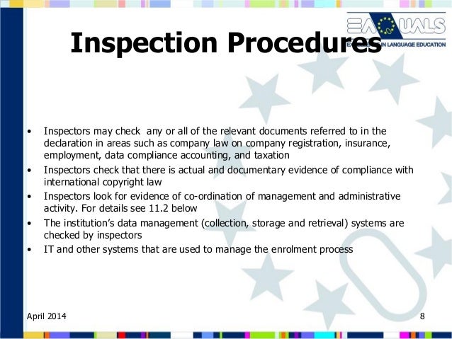 Eaquals inspection scheme v7 1st inspections