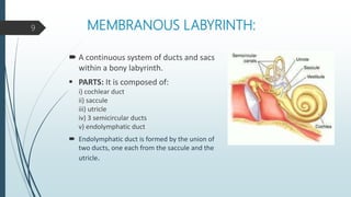 Anatomy & Physiology of ear | PPT