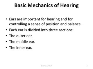 Ear Anatomy & Physiology | PPT
