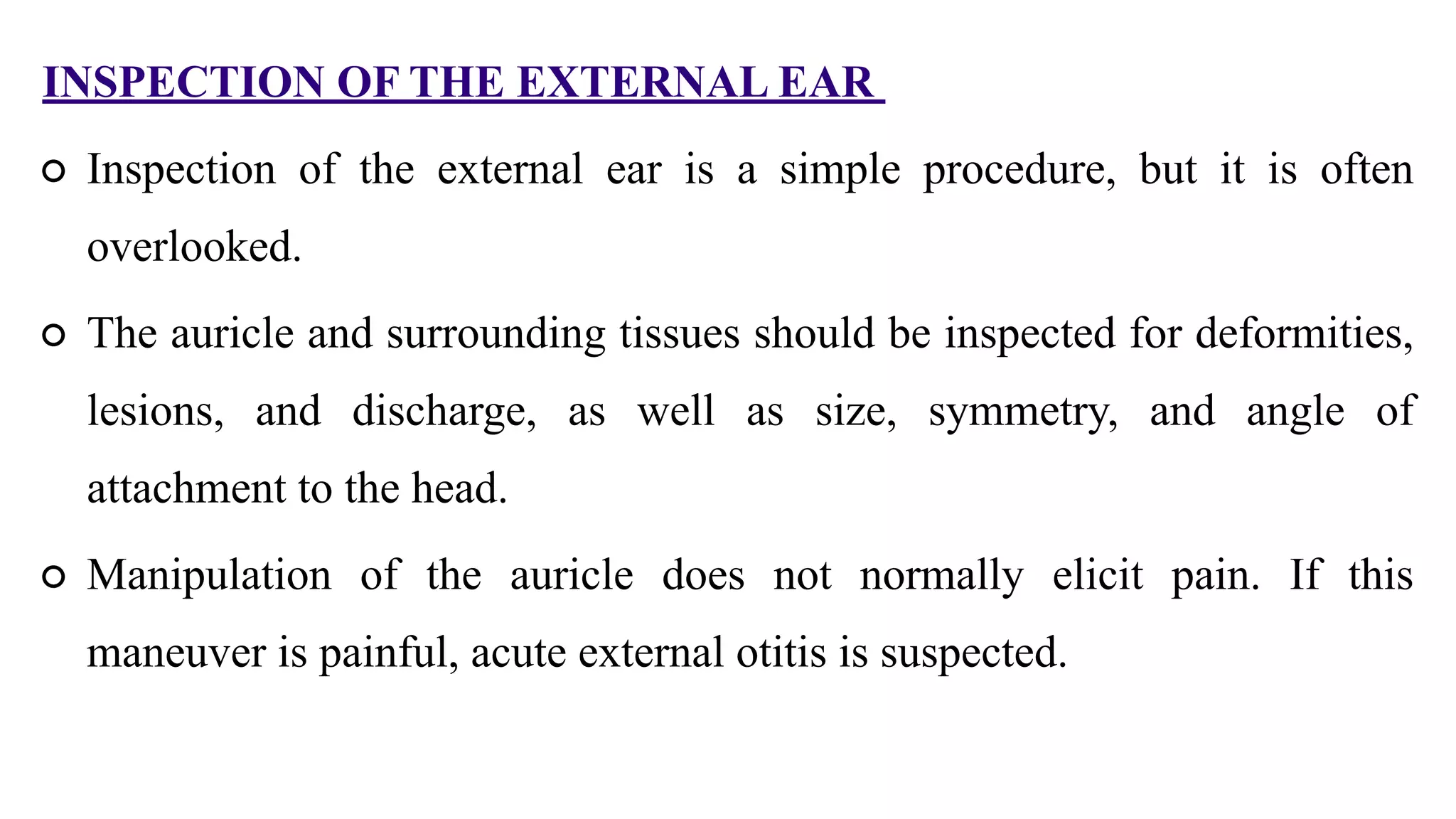 EAR ASSESSMENT | PDF