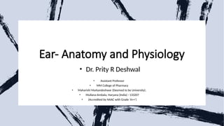 Understanding Ear Anatomy and Physiology: Structure, Function, and the ...