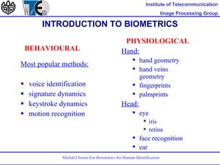 Ear Biometrics | PPT