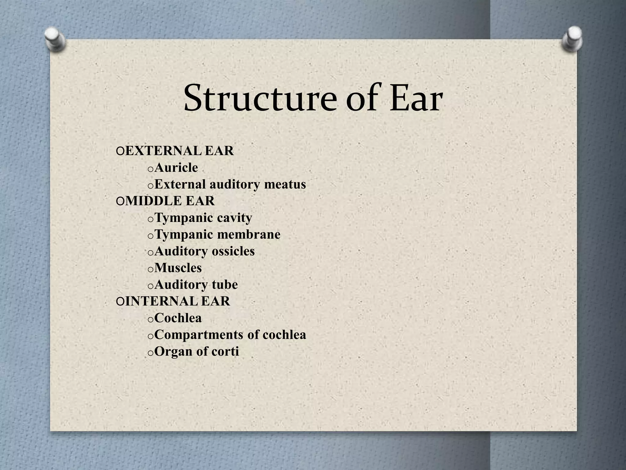Ear & Auditory pathway | PPTX
