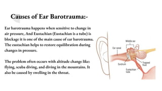 Ear barotrauma causes, symptoms and treatment | PPT