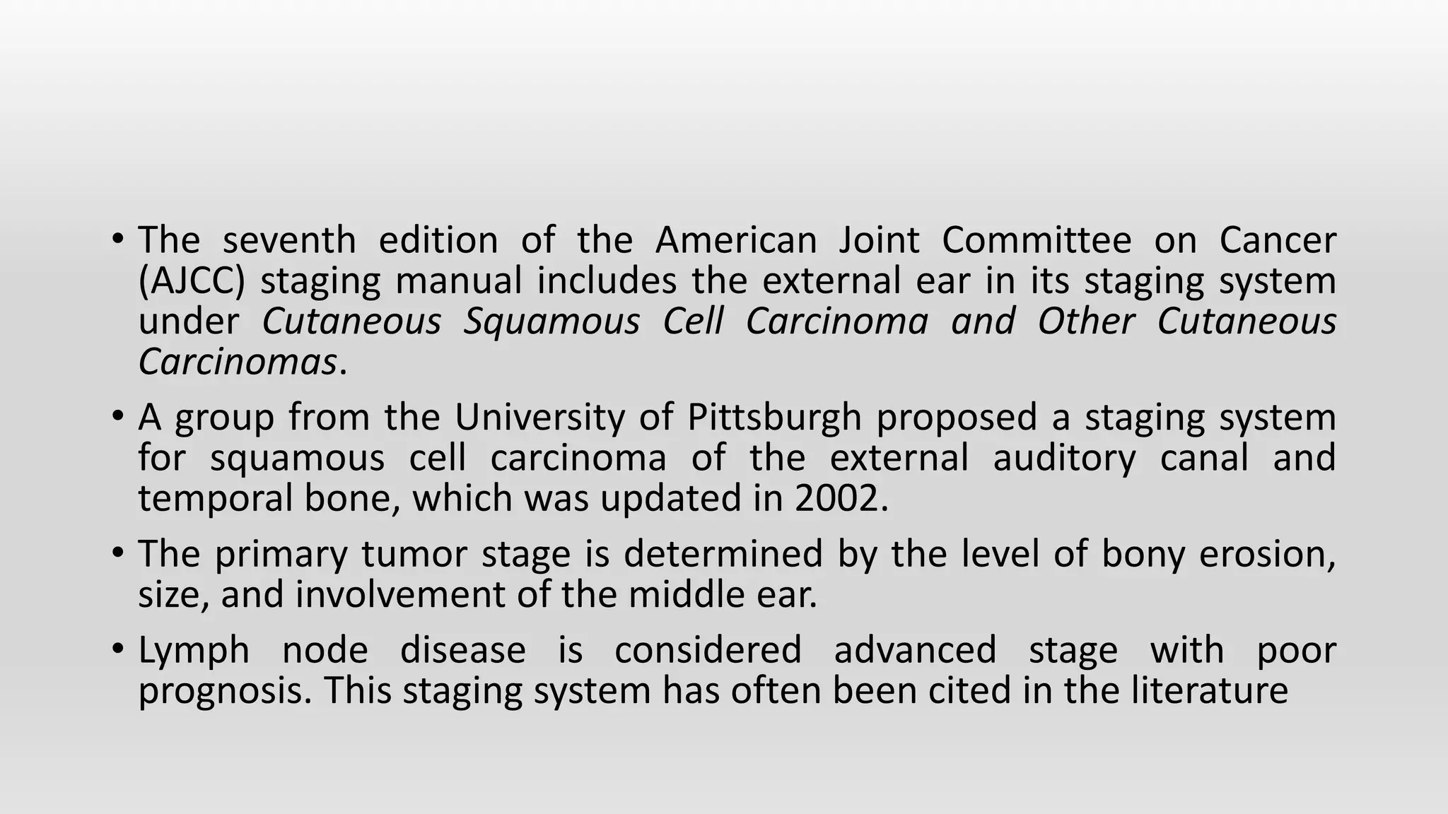 Ear carcinoma | PPTX