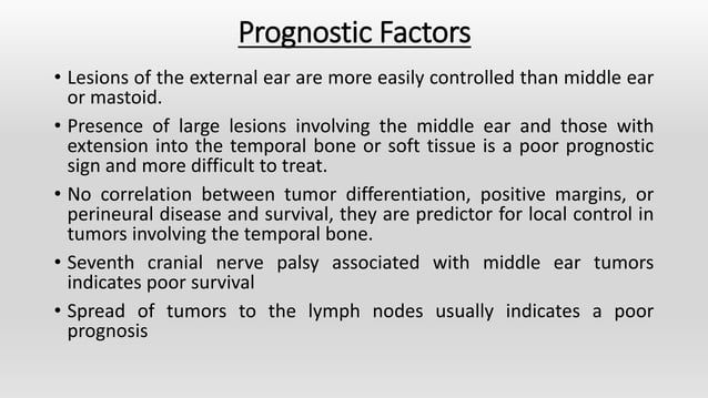 Ear carcinoma | PPTX | Ear, Nose and Throat Conditions | Diseases and ...