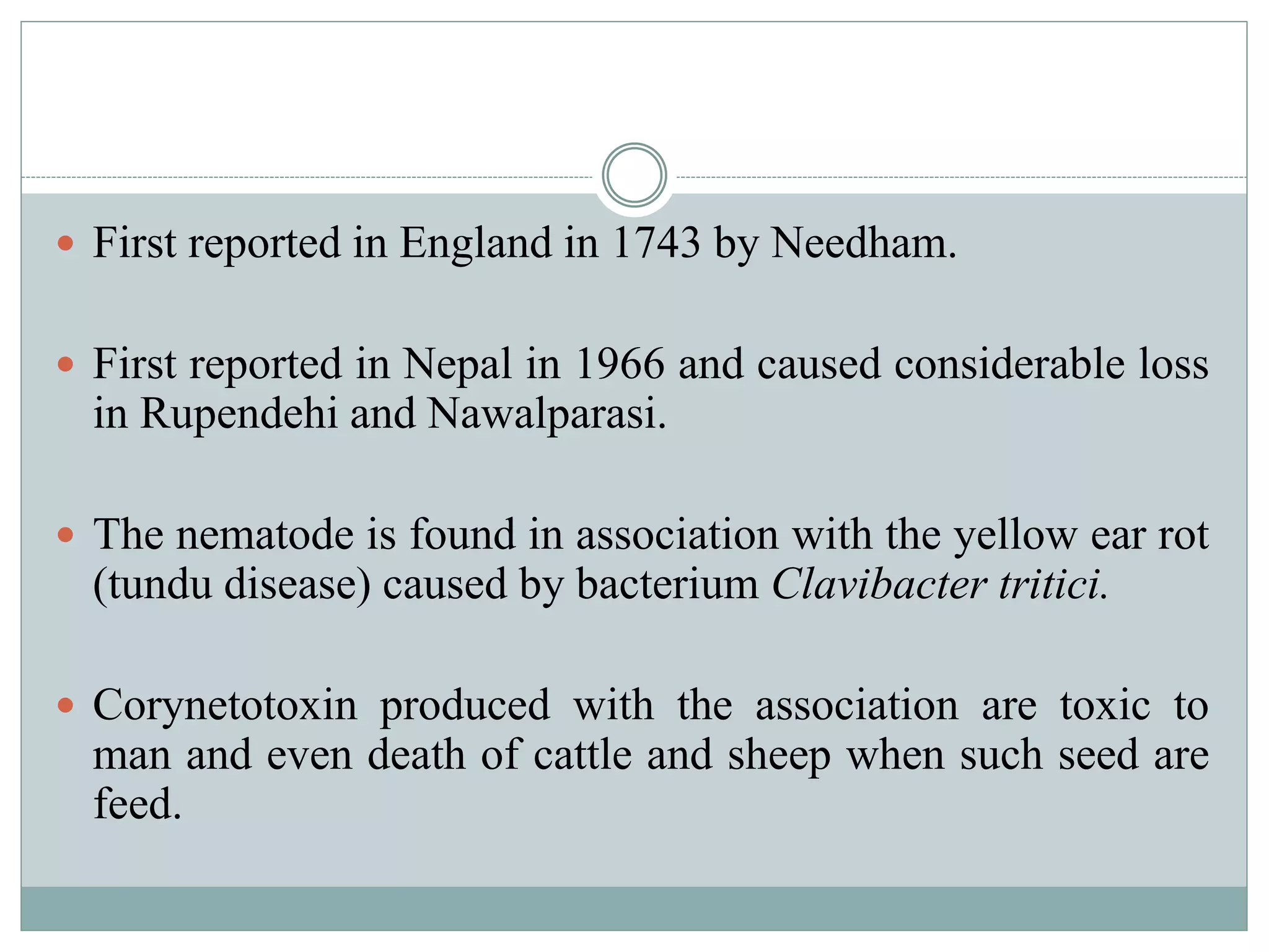 Ear cockle of wheat | PPTX