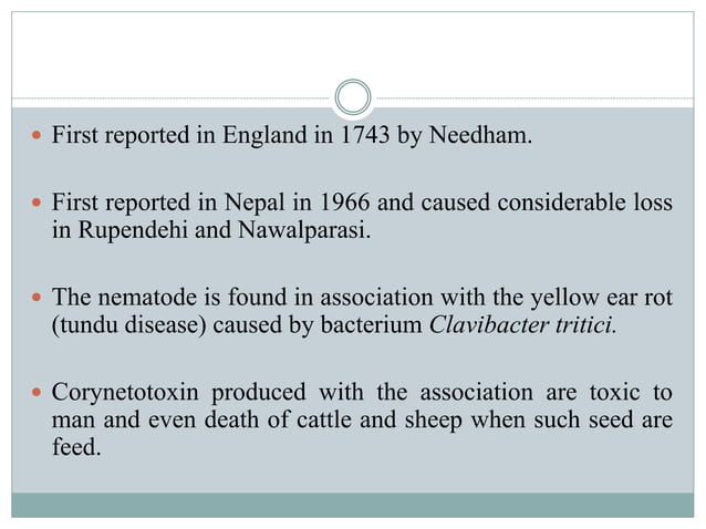 Ear cockle of wheat | PPTX