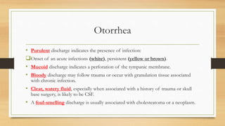 Ear discharge | PPTX
