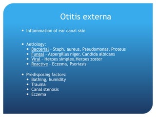 Ear disease presentation (manchester g ps) | PPTX