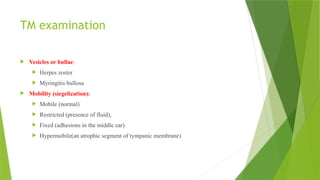 Physical examination of ear | PPTX
