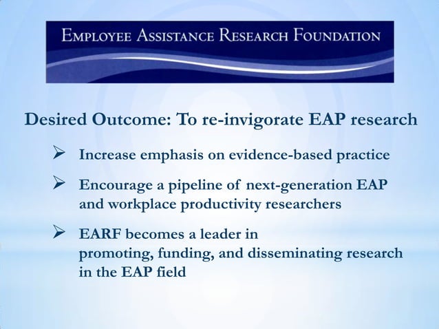 EARF Moving Forward - NBC presentation 2-27-13 | PPT