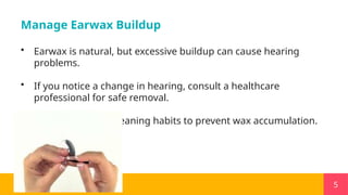 Ear Health Tips | Get A Better Hearing Expereince | PPTX | Ear, Nose ...