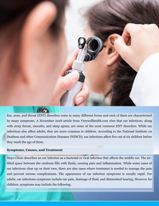 Ear Infection: One of the Most Common ENT Problems | PDF
