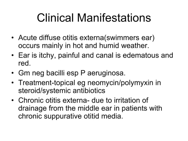EAR INFECTIONS-1.ppt | Ear, Nose and Throat Conditions | Diseases and ...