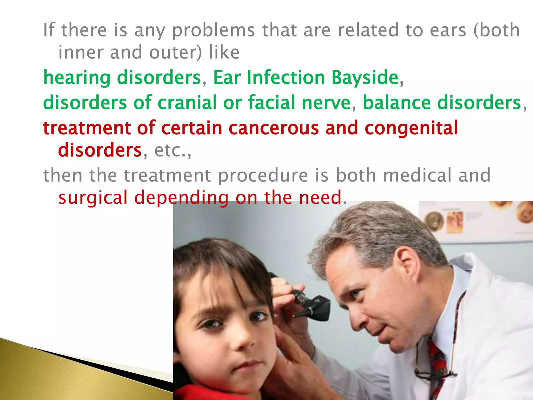 Ear infection treated by an ent specialist | PPTX