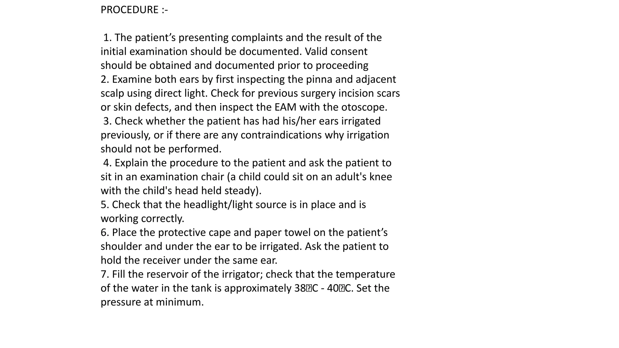 Ear irrigation and instillation of drops | PPTX