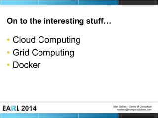 Cloud Computing, Grid Computing and Docker | PDF | Cloud Computing | Internet