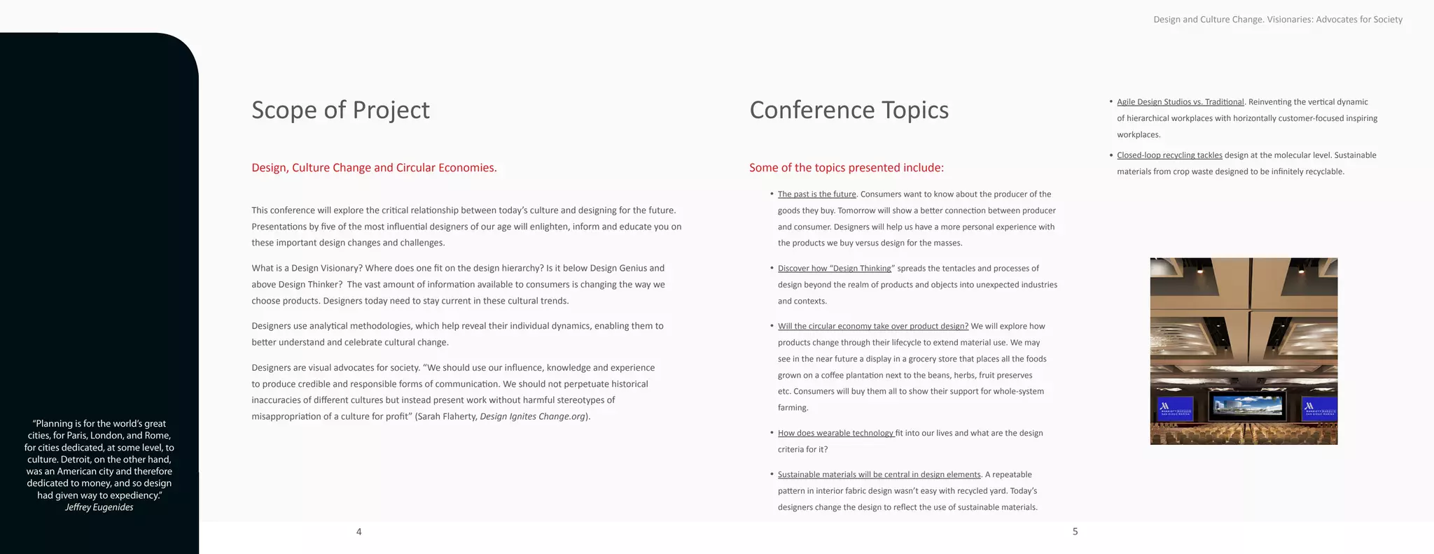 Jim Earley and Earleygraphics Design conference brochure | PPT
