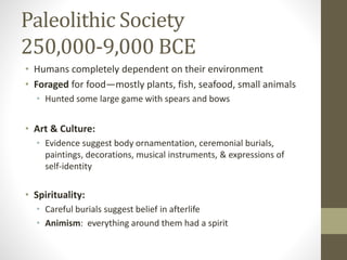 Earliest human-societies | PPTX