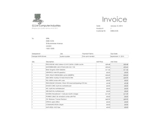 Invoice for a computer system. | PDF