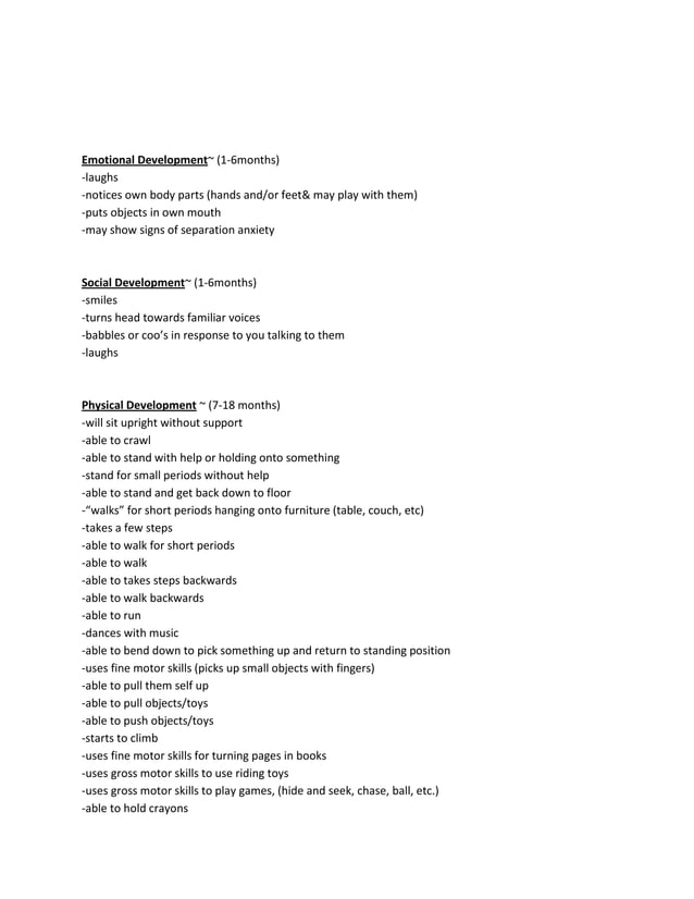 Early Childhood Development & Assessment | DOCX