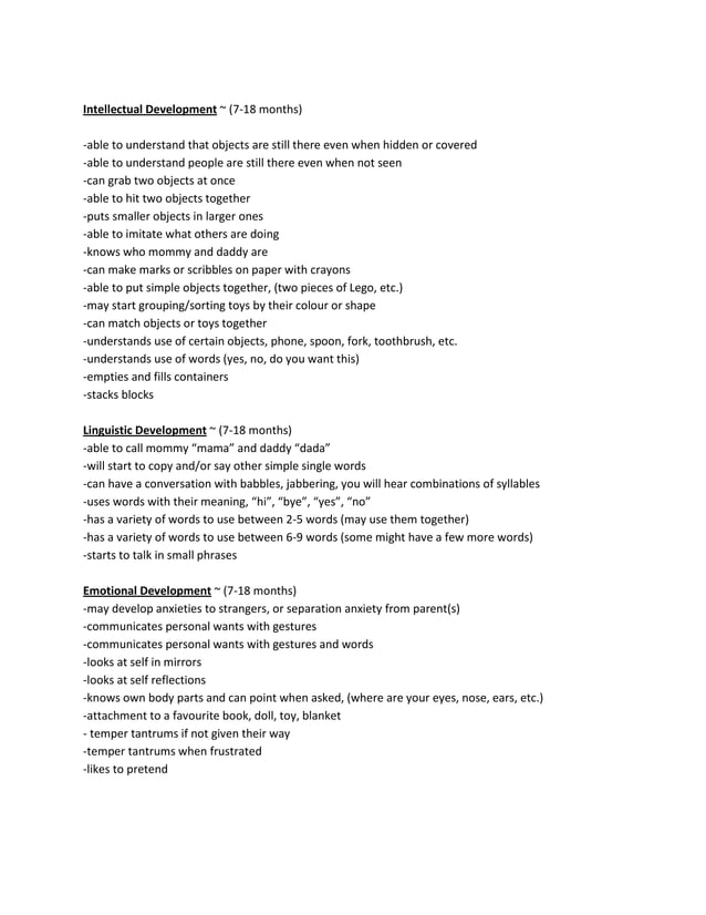 Early Childhood Development & Assessment | DOCX