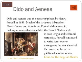 Early English Opera | PPT