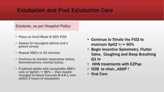 Early Extubation In The Cardiac Surgery Patient | PPT