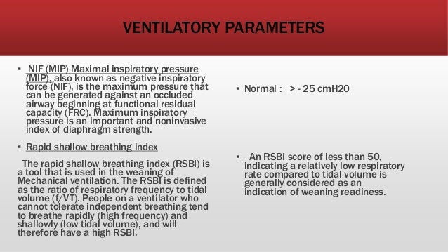 What Is The Normal Negative Inspiratory Force