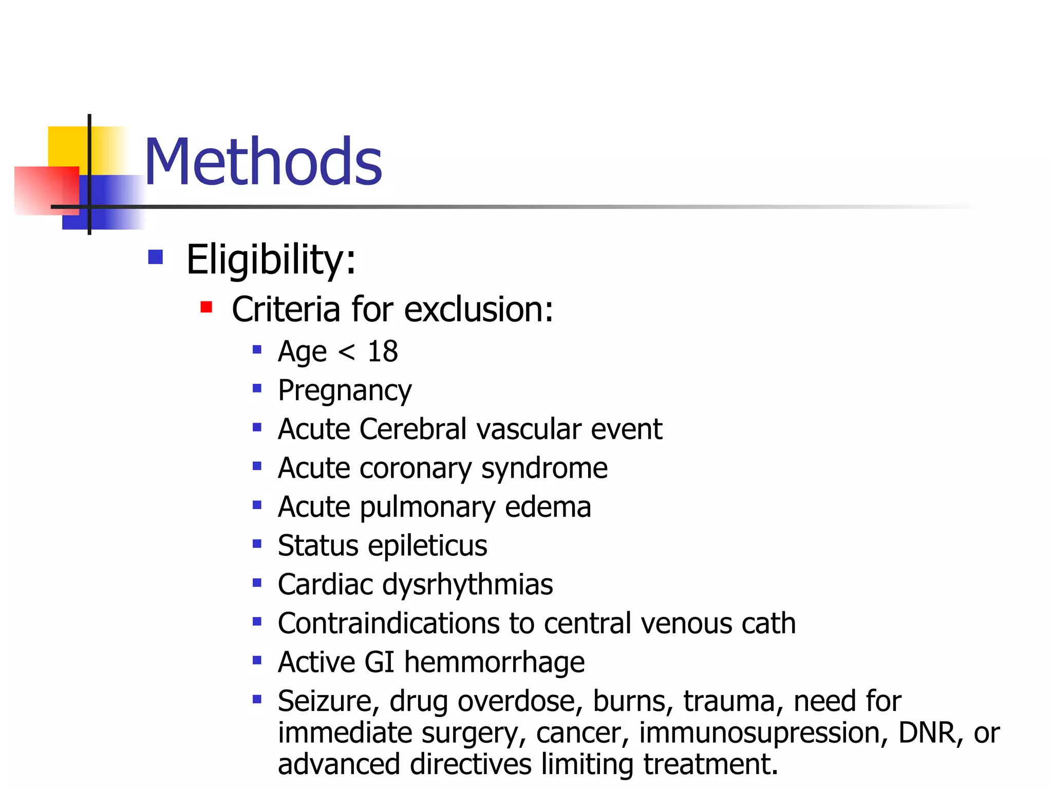 Early Goal-Directed Therapy in Septic Shock | PPT
