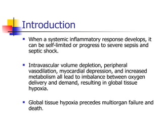 Early Goal-Directed Therapy in Septic Shock | PPT