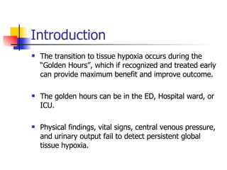 Early Goal-Directed Therapy in Septic Shock | PPT