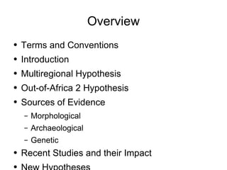 Early Human Origins | ODP