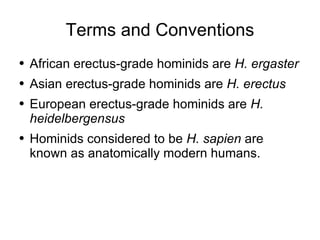 Early Human Origins | PPT