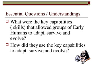 Early Humans Museum Activity | PPT | Science