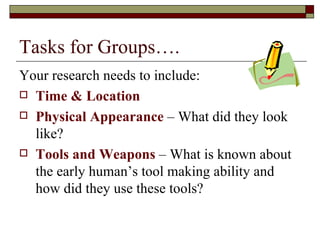 Early Humans Museum Activity | PPT