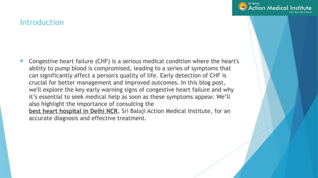 Early Warning Signs of Congestive Heart Failure You Shouldn't Ignore | PPTX