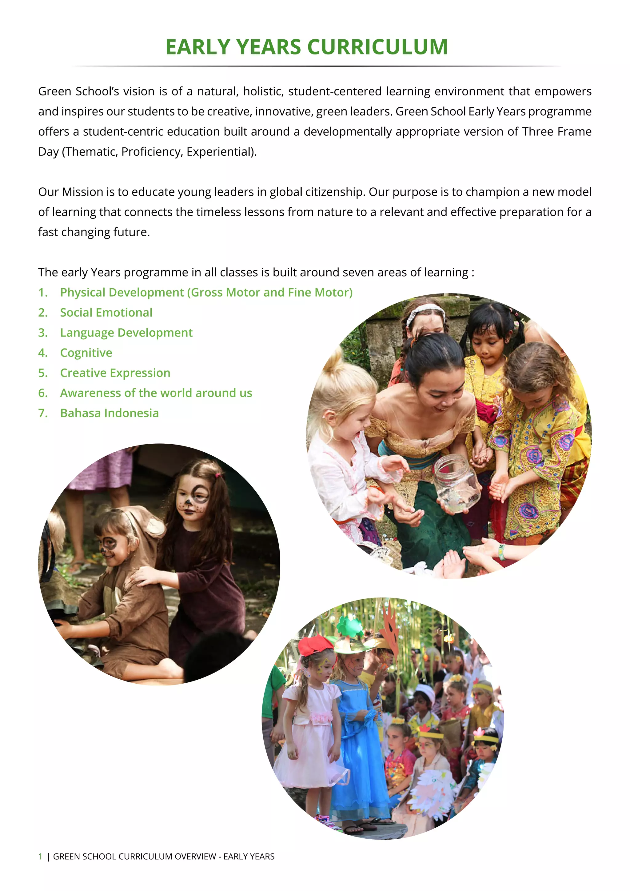 Early years Curriculum | PDF