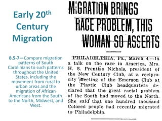 Early 20th century migration8 5.7 | PPT
