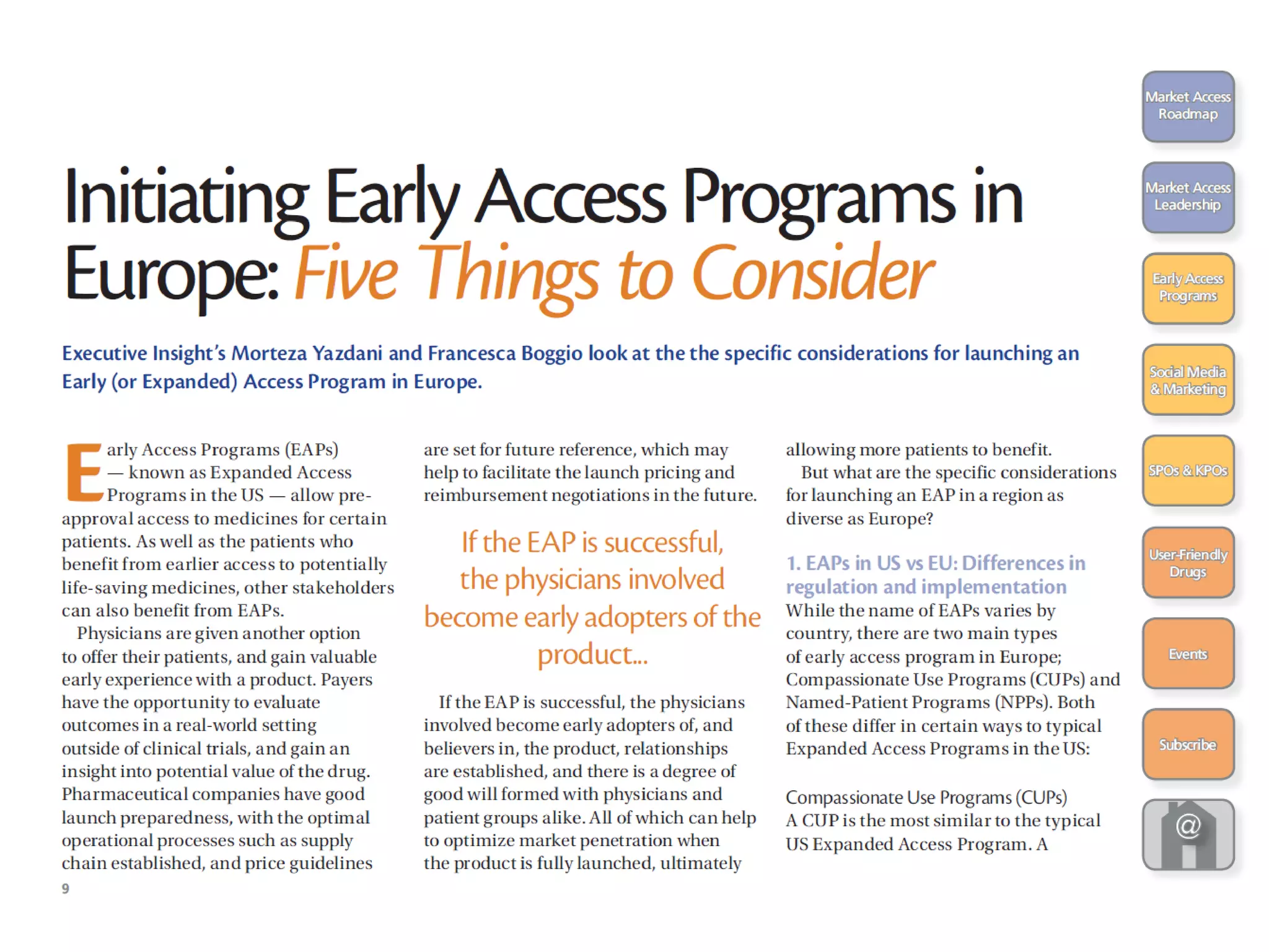 Initiating early access programmes: 5 things to consider | PDF