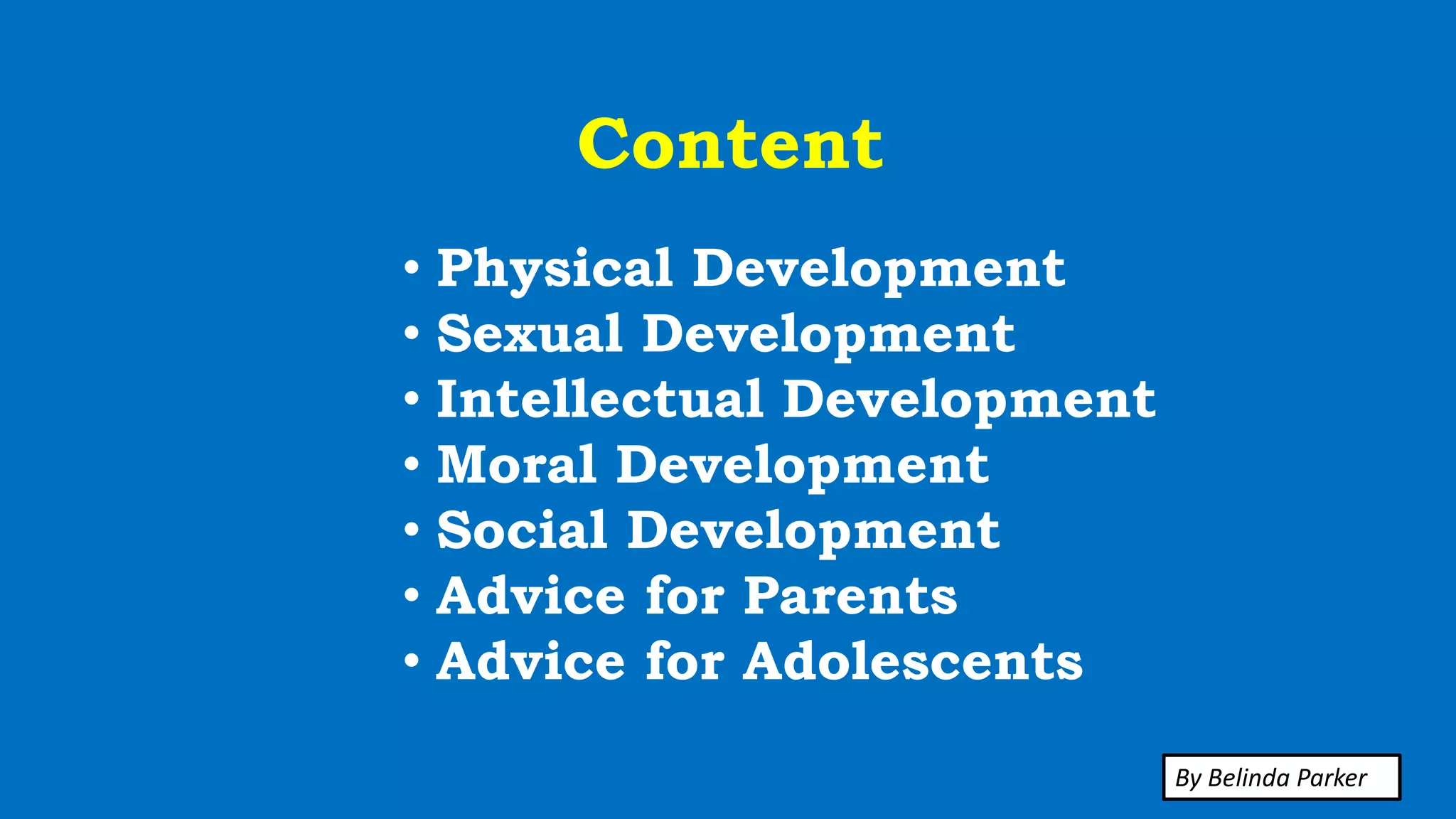 Early Adolescent Development. | PPTX