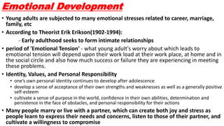Early Adulthood.pptx | Parenting | Family and Relationships